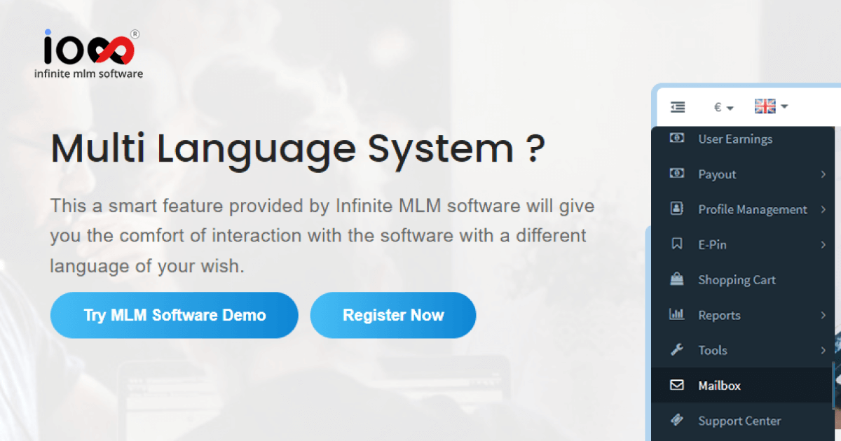 Multi lingual MLM Software | Infinite MLM Add-On